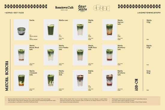 Cafe Menu – Hometown Cafe PH