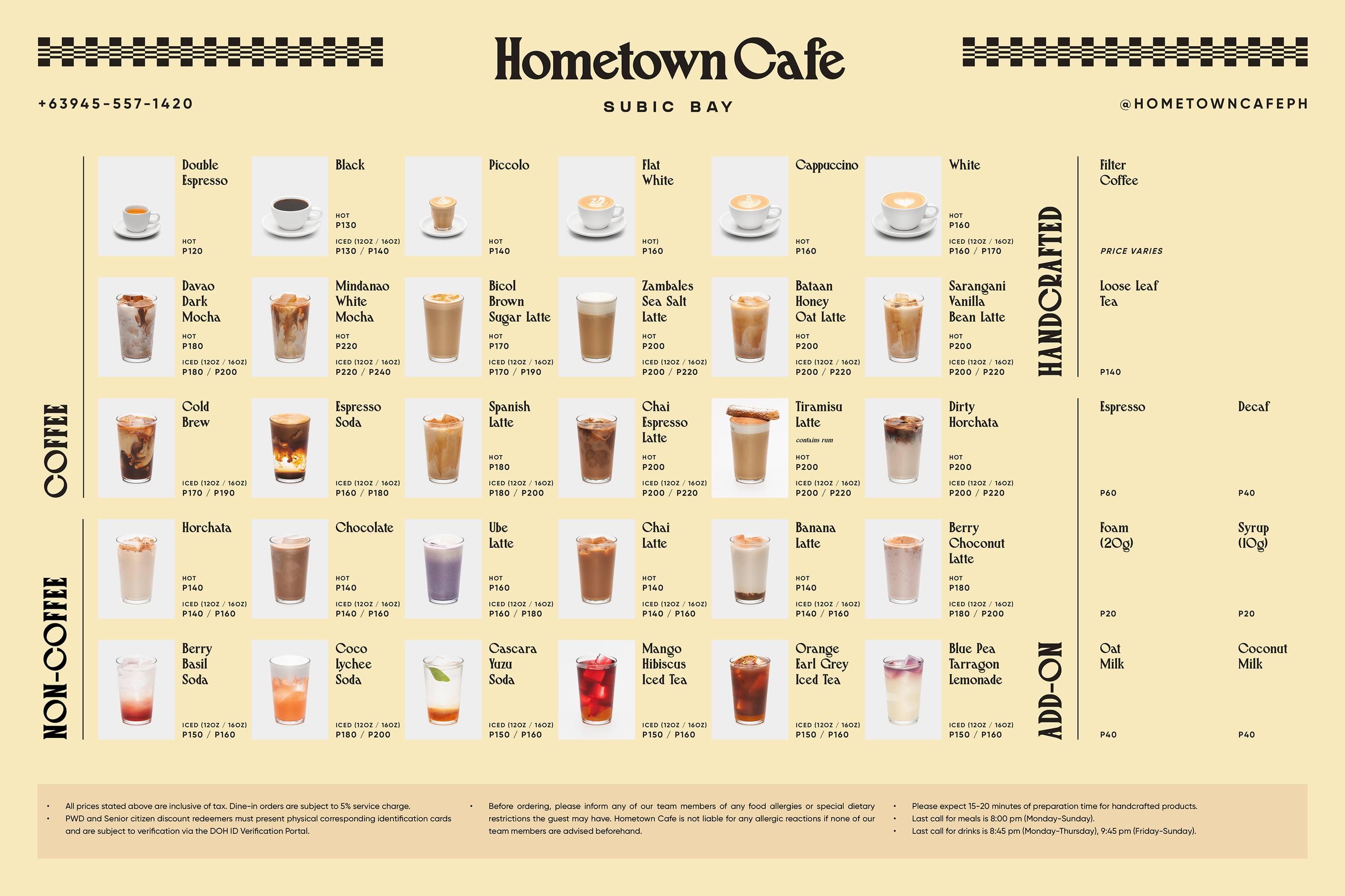 Cafe Menu – Hometown Cafe PH